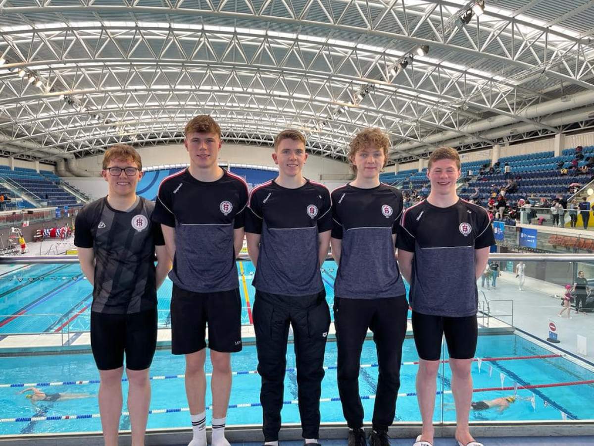 Representing the High school at the Irish Senior Schools Relay ...